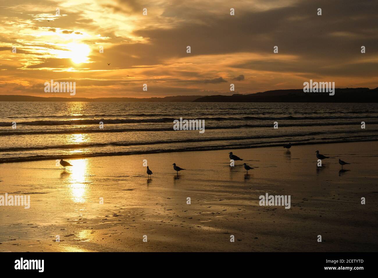 on 14/08/2020, Pentrez, Finistère, Brittany, France. Sunset and ...