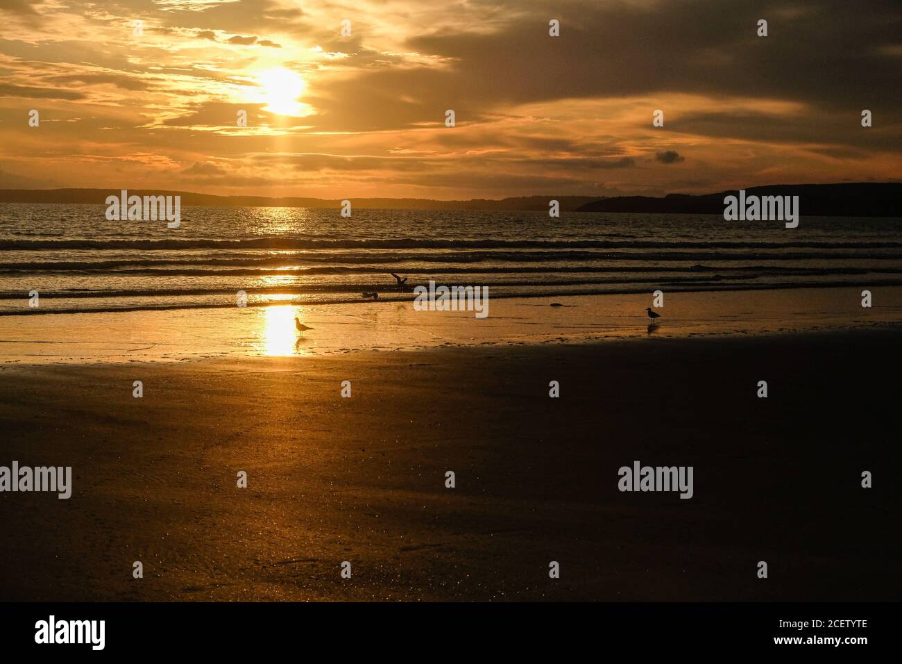 on 14/08/2020, Pentrez, Finistère, Brittany, France. Sunset and ...