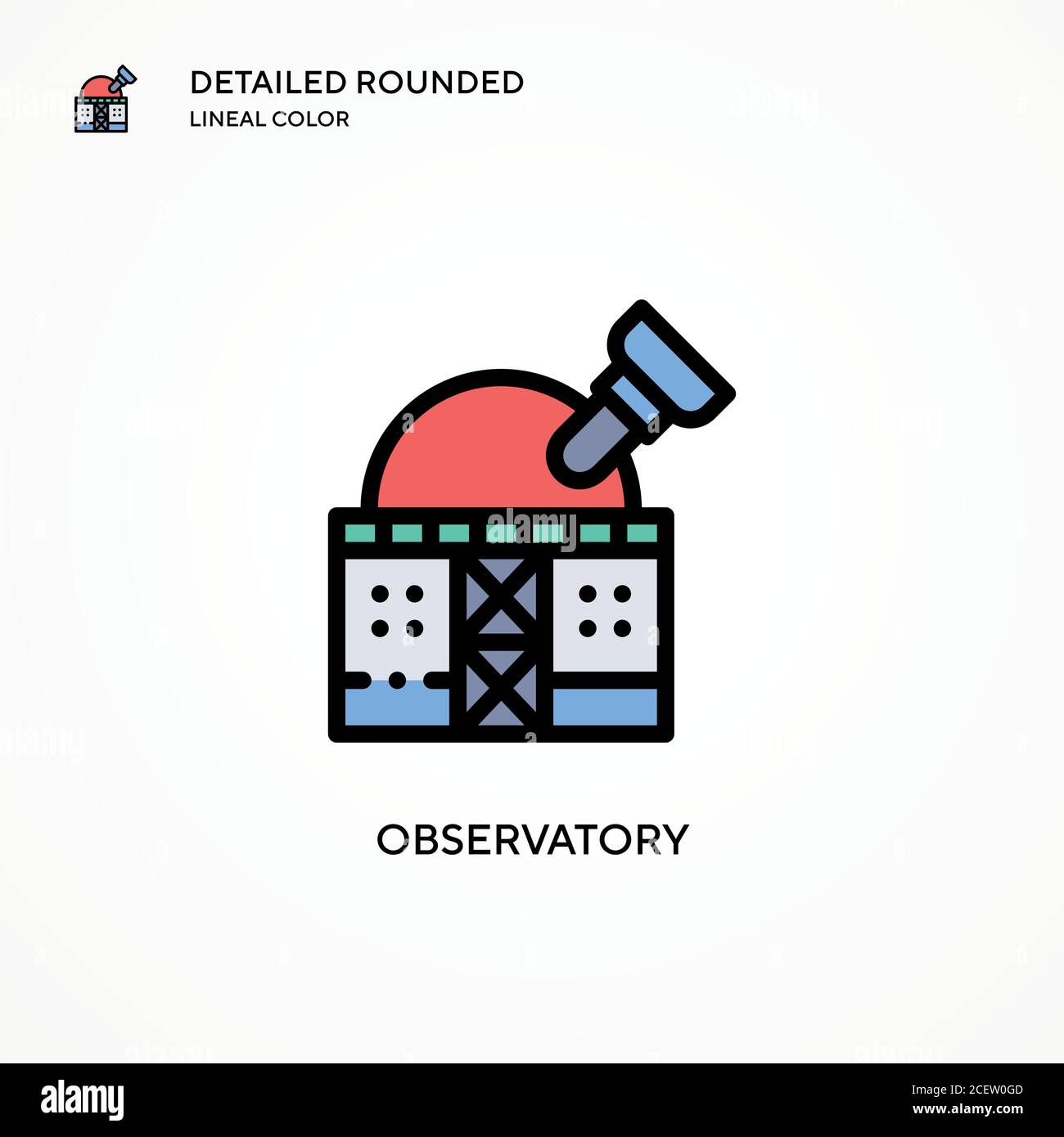 Observatory vector icon. Modern vector illustration concepts. Easy to ...