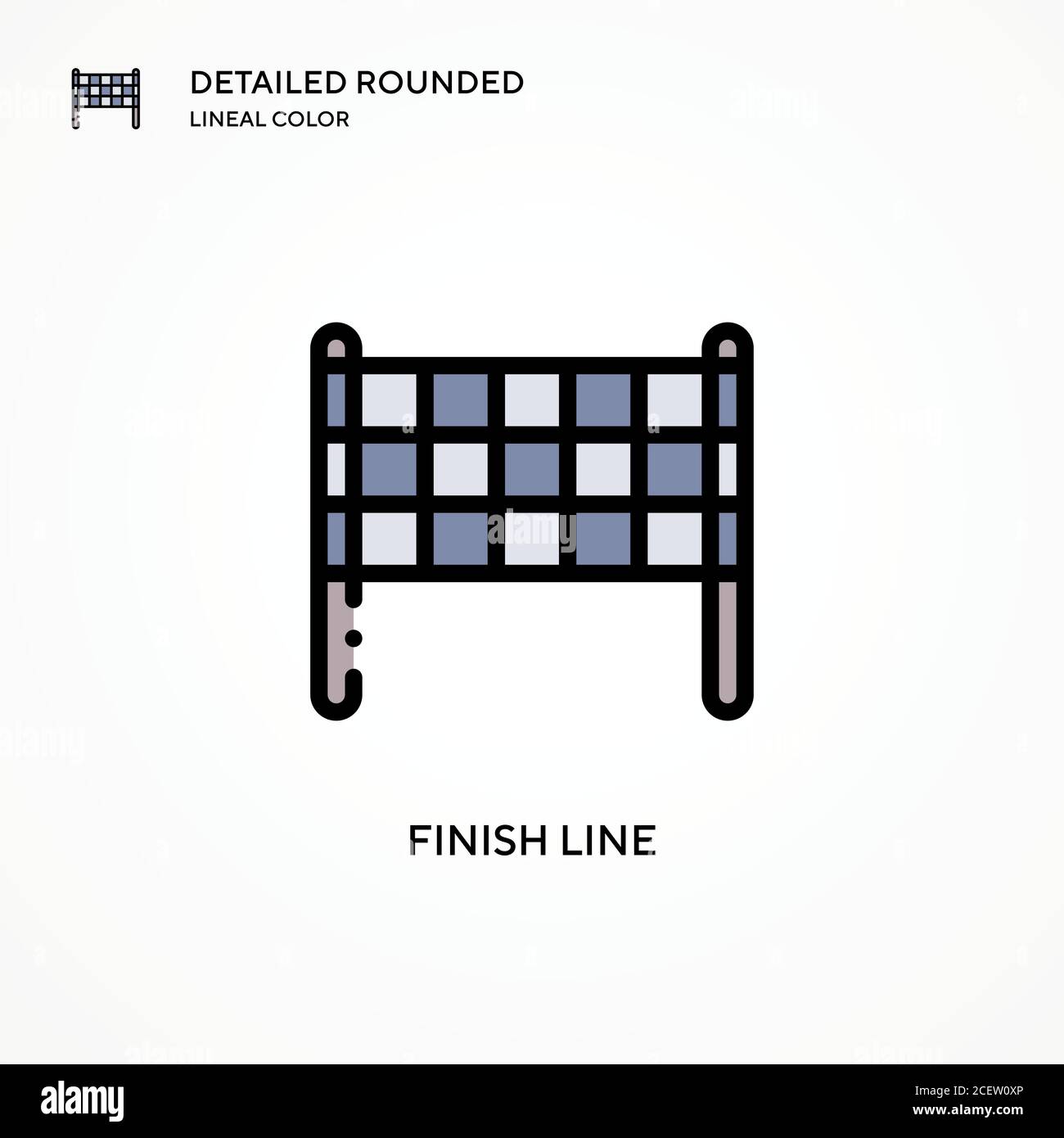 Finish line vector icon. Modern vector illustration concepts. Easy to ...