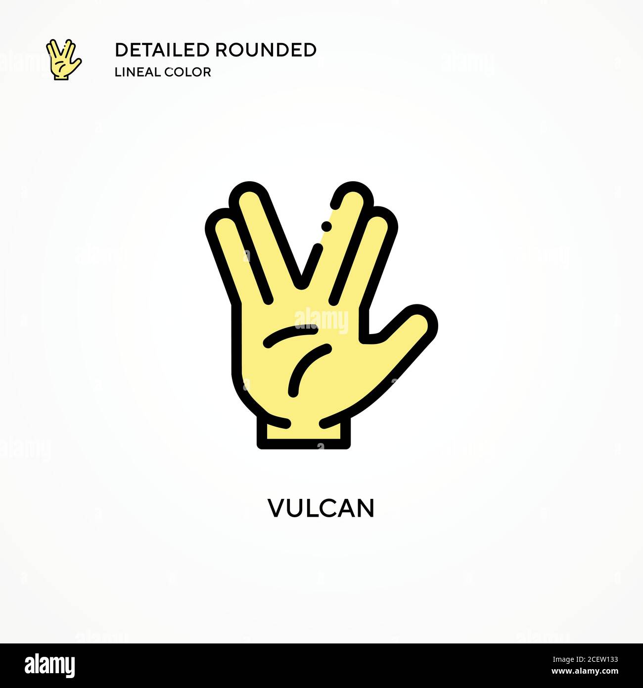 Vulcan vector icon. Modern vector illustration concepts. Easy to edit ...