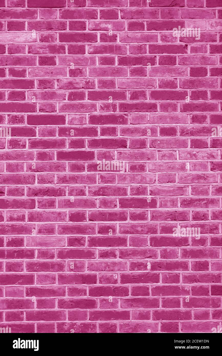 Pink brick building wall. Interior of a modern loft. Background for ...