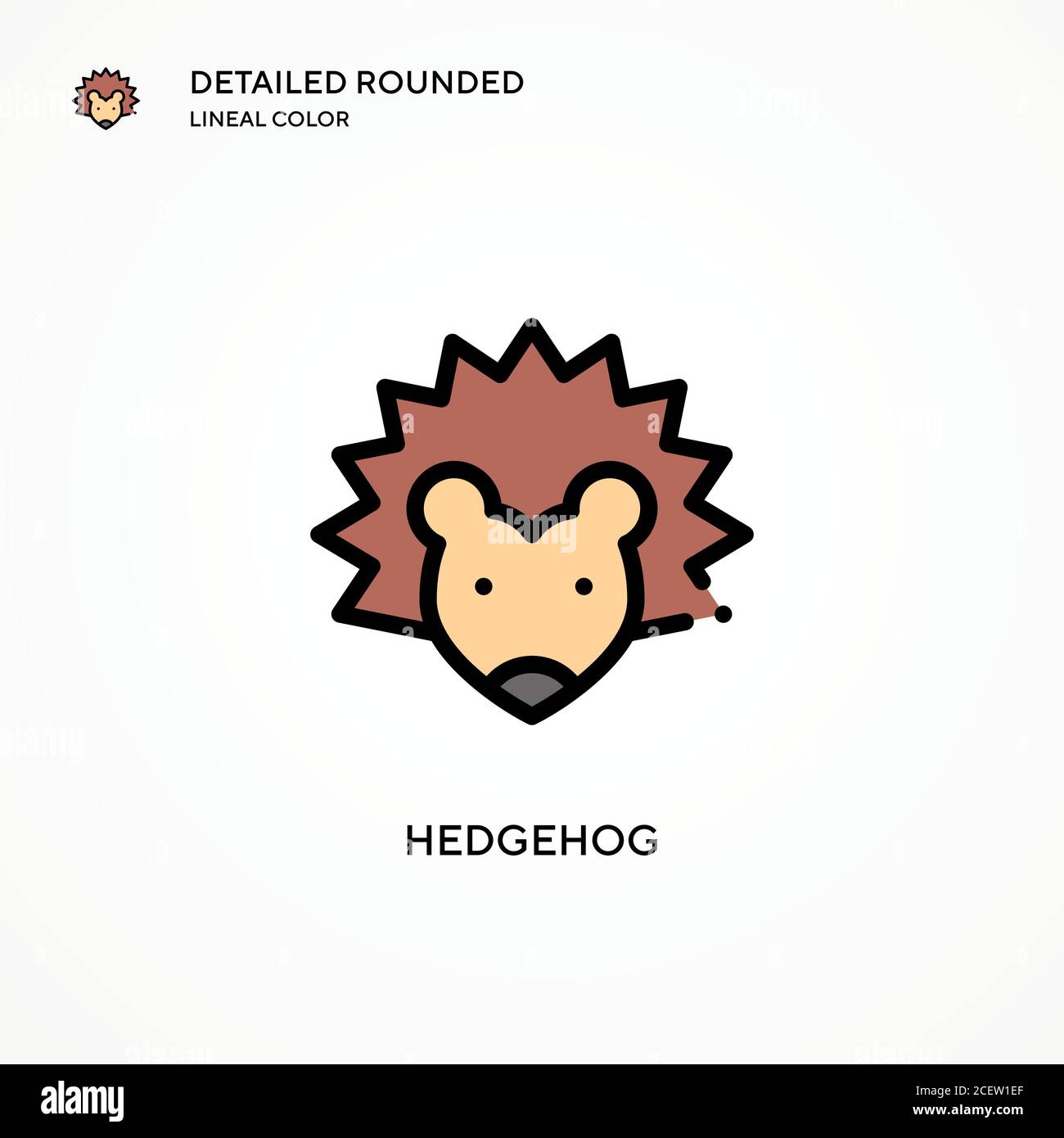 Hedgehog vector icon. Modern vector illustration concepts. Easy to edit ...