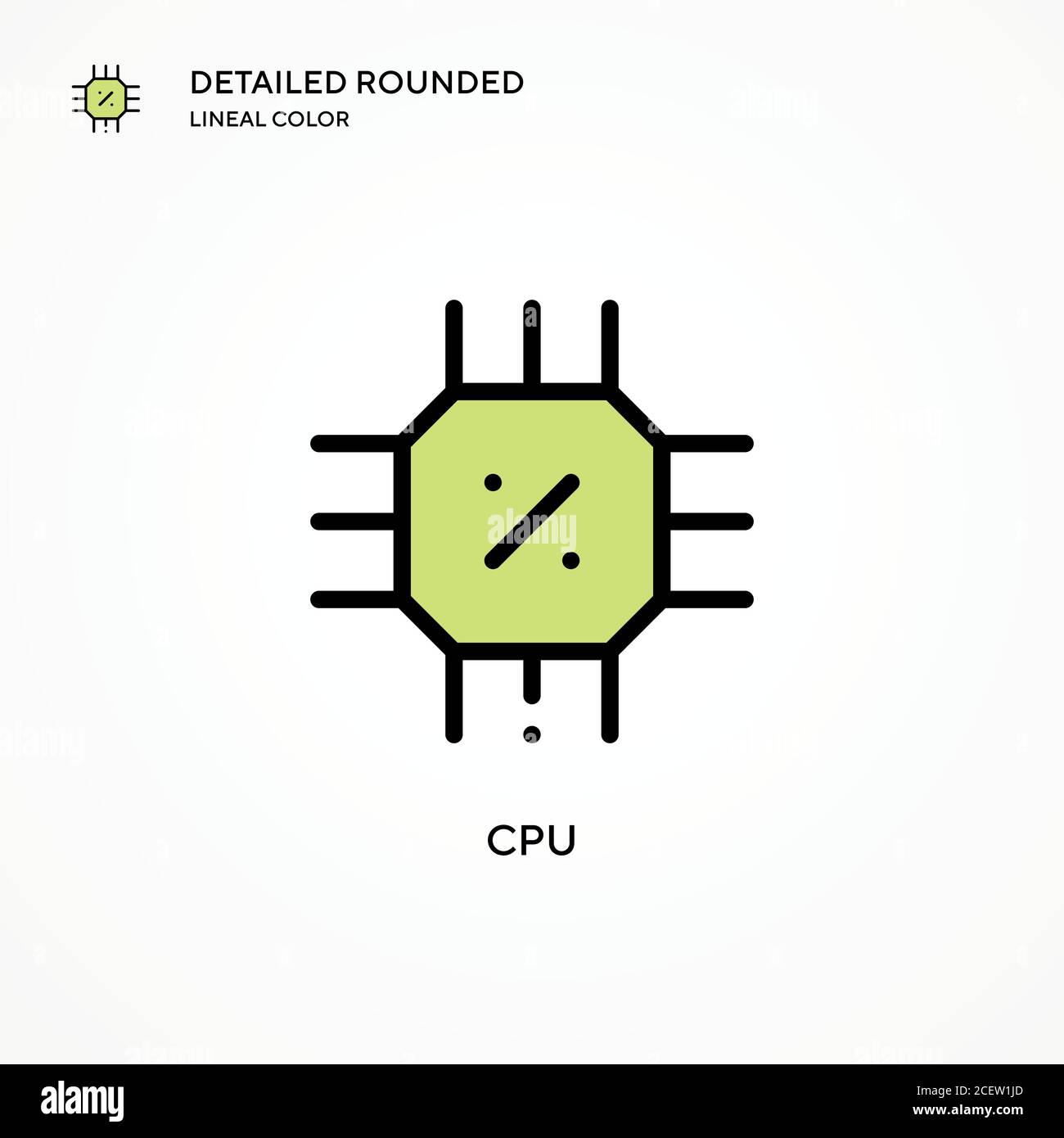 Cpu vector icon. Modern vector illustration concepts. Easy to edit and ...