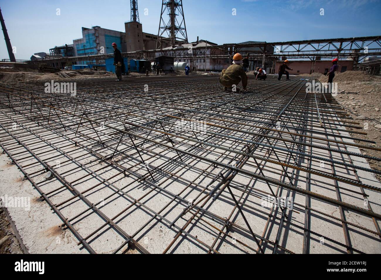 Old phosphate fertilizer plant in modernization. Construction of new ...