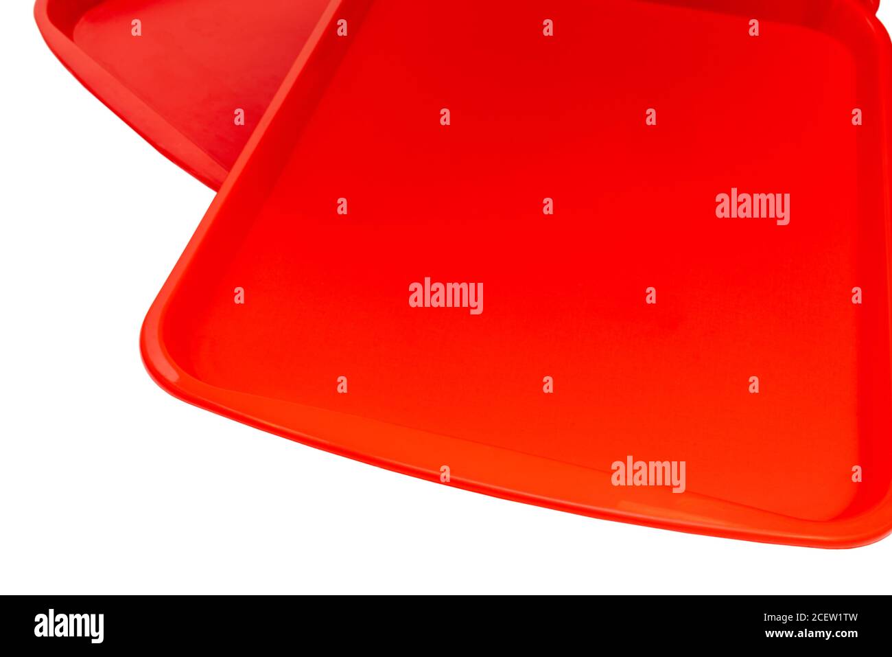 Red plastic food tray in a fast food restaurant Stock Photo - Alamy