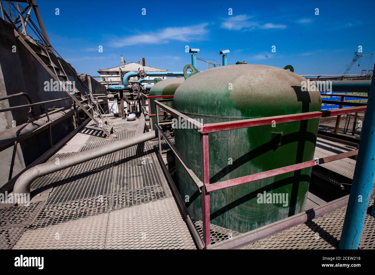 Industry no one has sky tank design technology hi-res stock photography ...