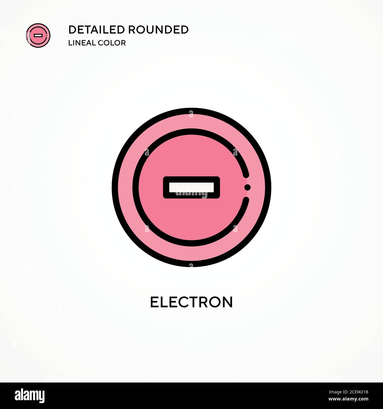 Electron vector icon. Modern vector illustration concepts. Easy to edit ...