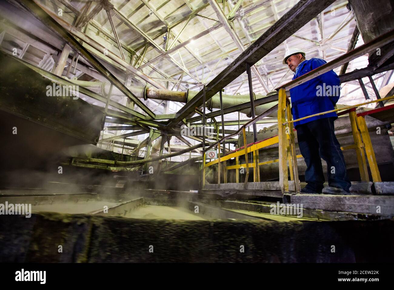 Sulphuric (sulfuric) acid workshop. Phosphoric fertilizers factory ...