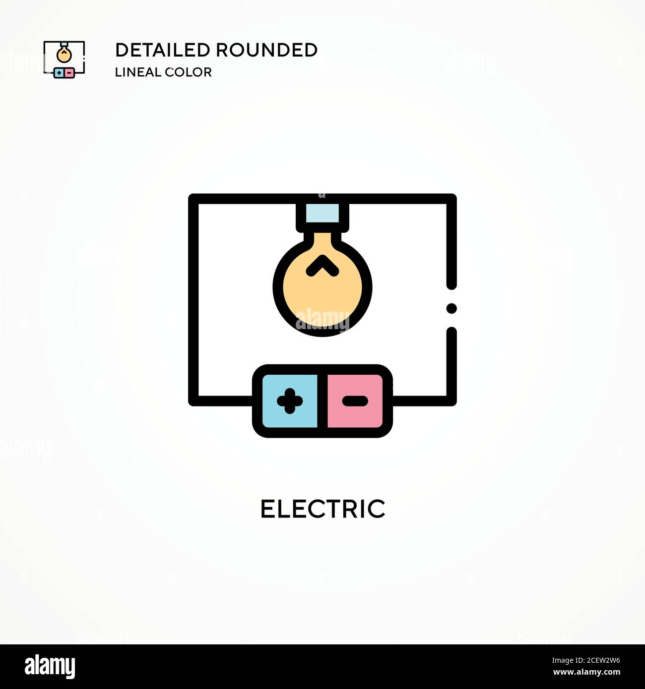 Electric vector icon. Modern vector illustration concepts. Easy to edit ...