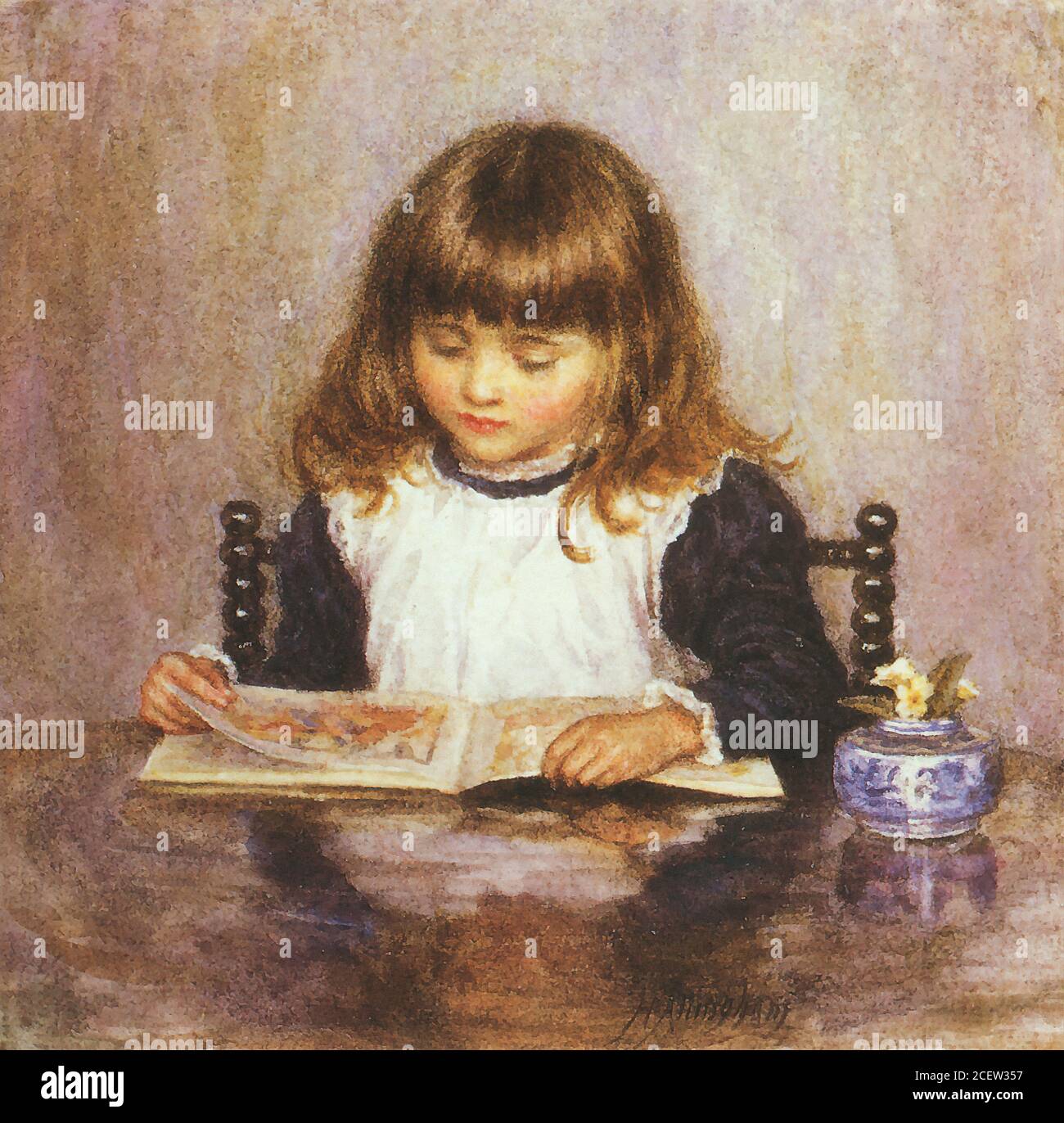 Allingham Helen - Eva Margaret Aged Eight Daughter of the Artist ...