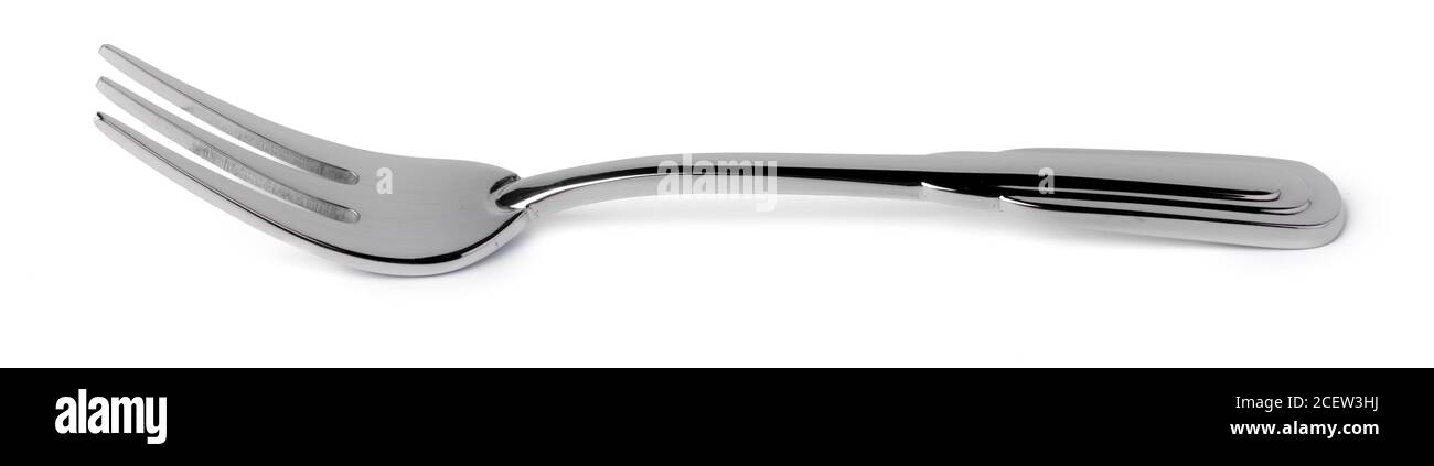Steel metal fork isolated on white background Stock Photo - Alamy