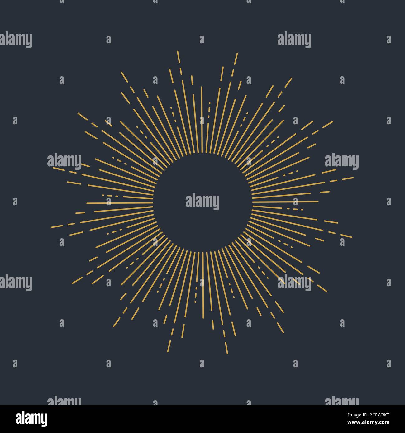 Hand drawn sunbursts hi-res stock photography and images - Alamy