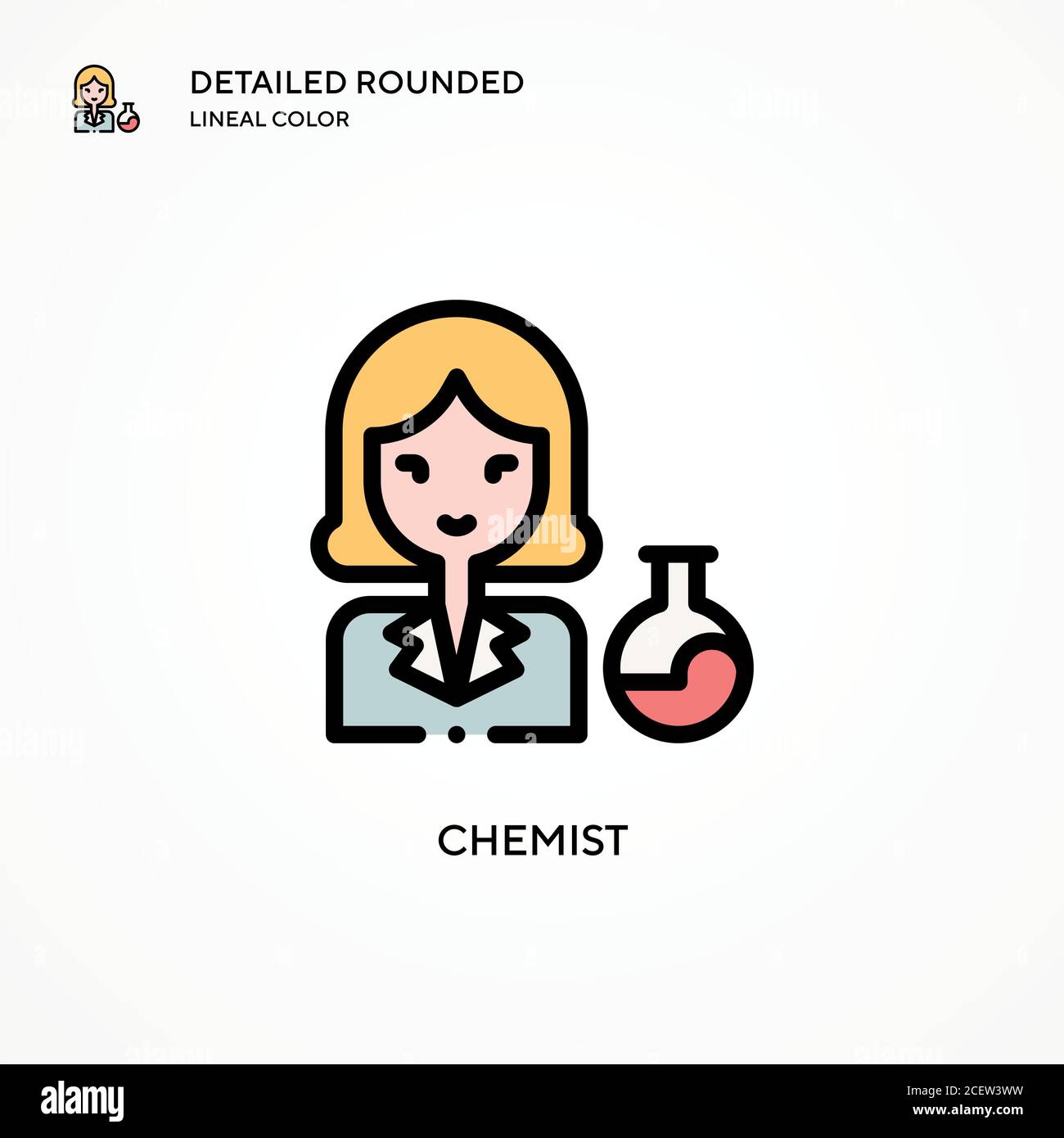 Chemist vector icon. Modern vector illustration concepts. Easy to edit ...