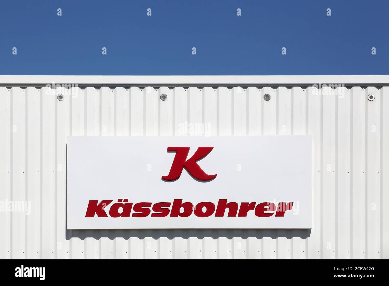 Arnas, France - May 17, 2020: Kassbohrer logo on a wall. Kassbohrer was ...