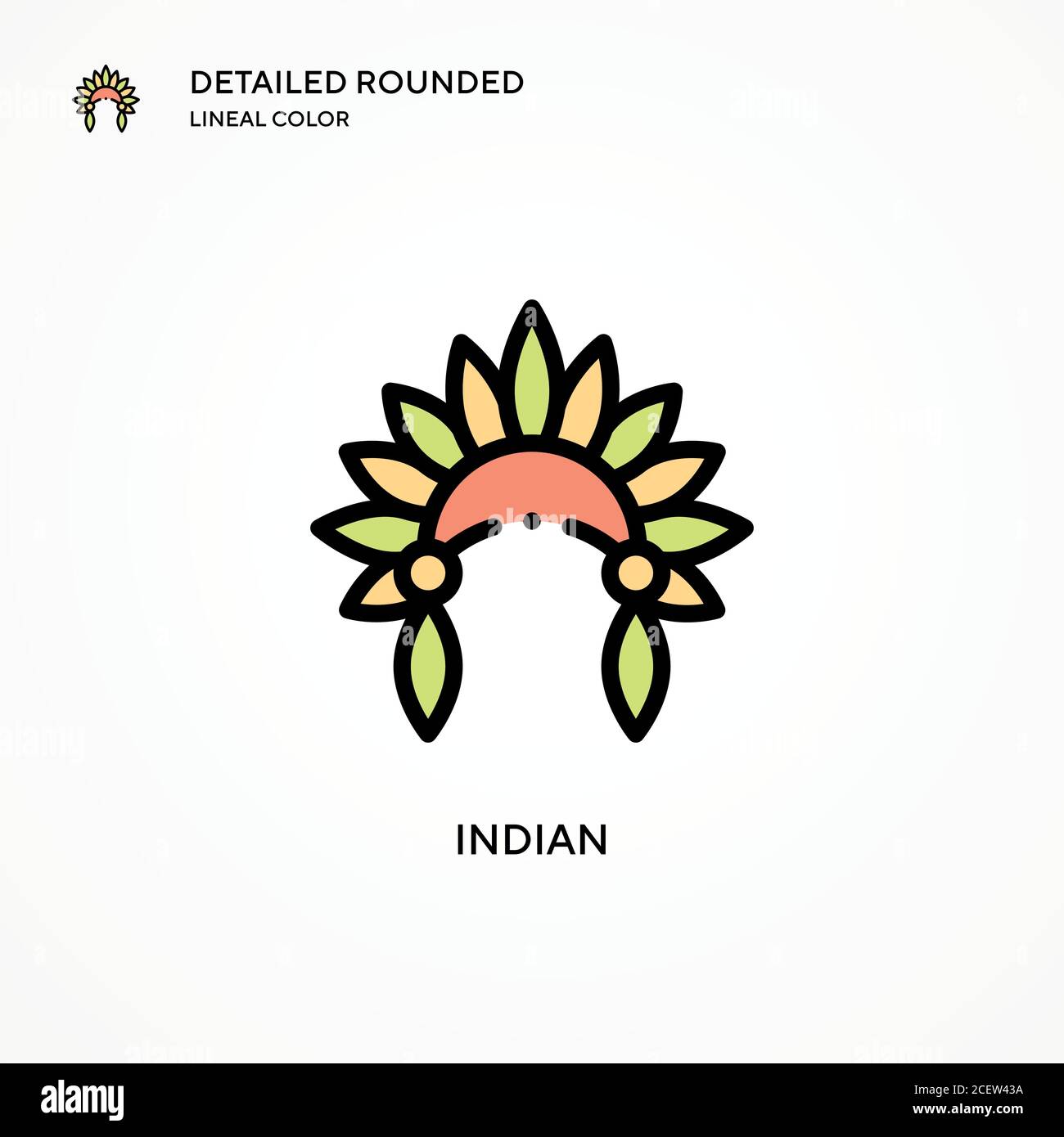 Indian vector icon. Modern vector illustration concepts. Easy to edit ...