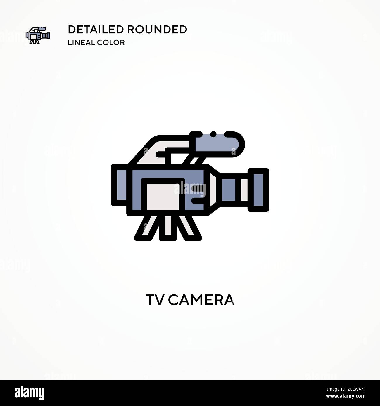 Tv camera vector icon. Modern vector illustration concepts. Easy to ...