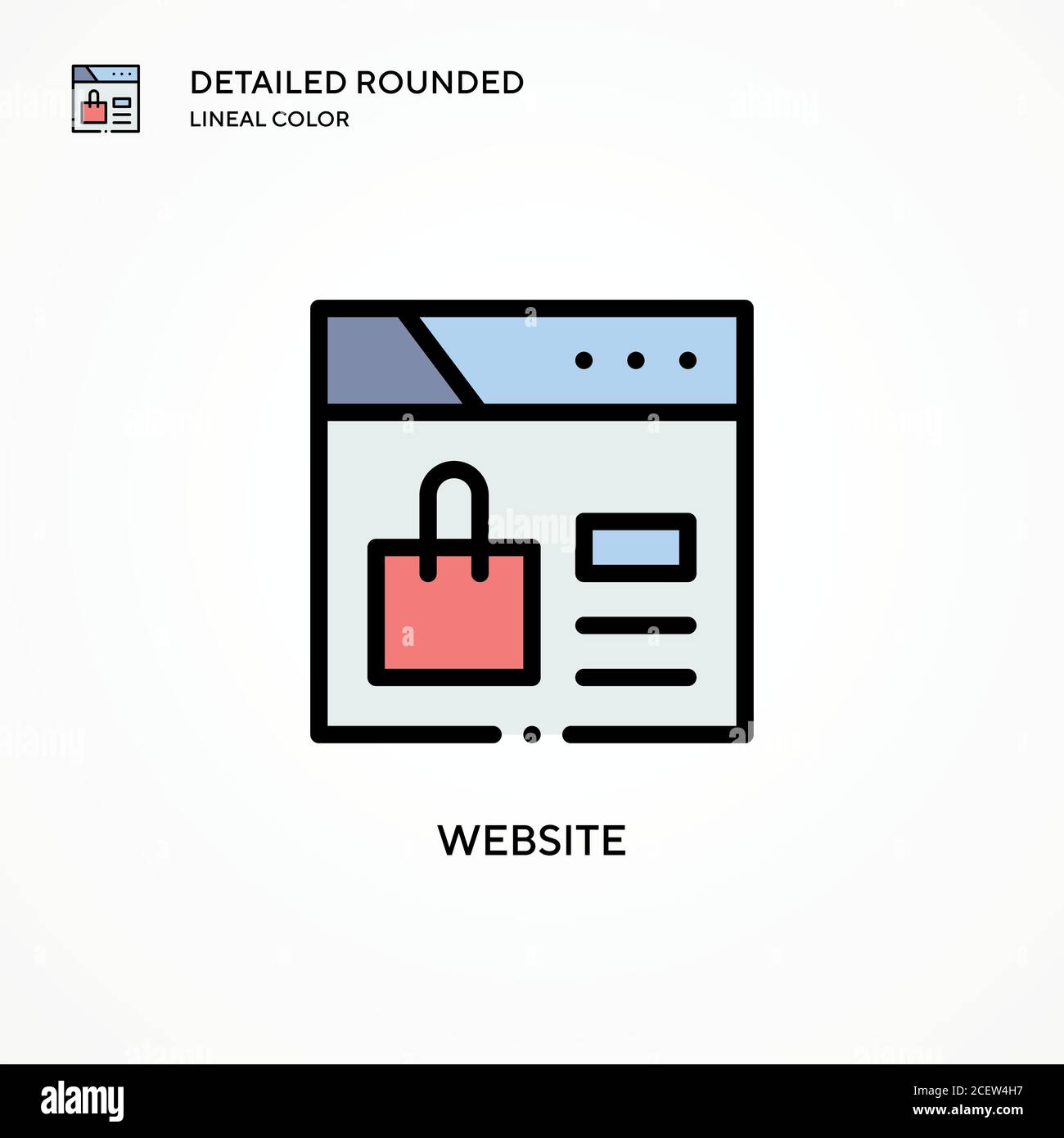 Website vector icon. Modern vector illustration concepts. Easy to edit ...