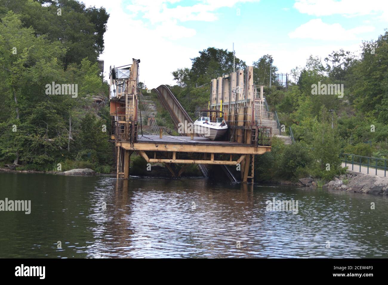 Big Chute Marine Railway at Big Chute Ontario Stock Photo - Alamy