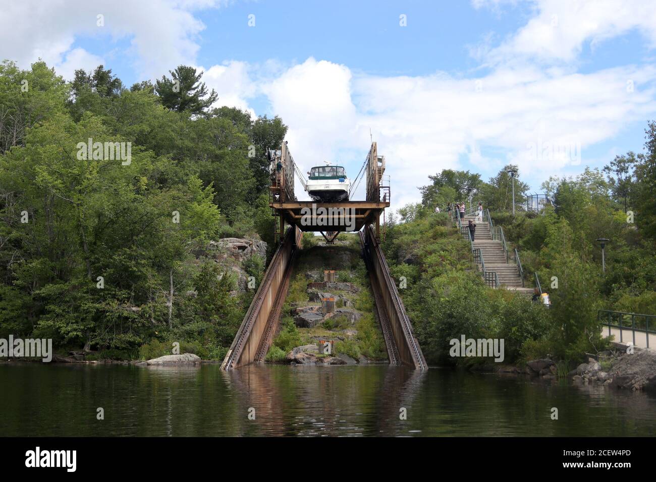Big Chute Marine Railway at Big Chute Ontario Stock Photo - Alamy