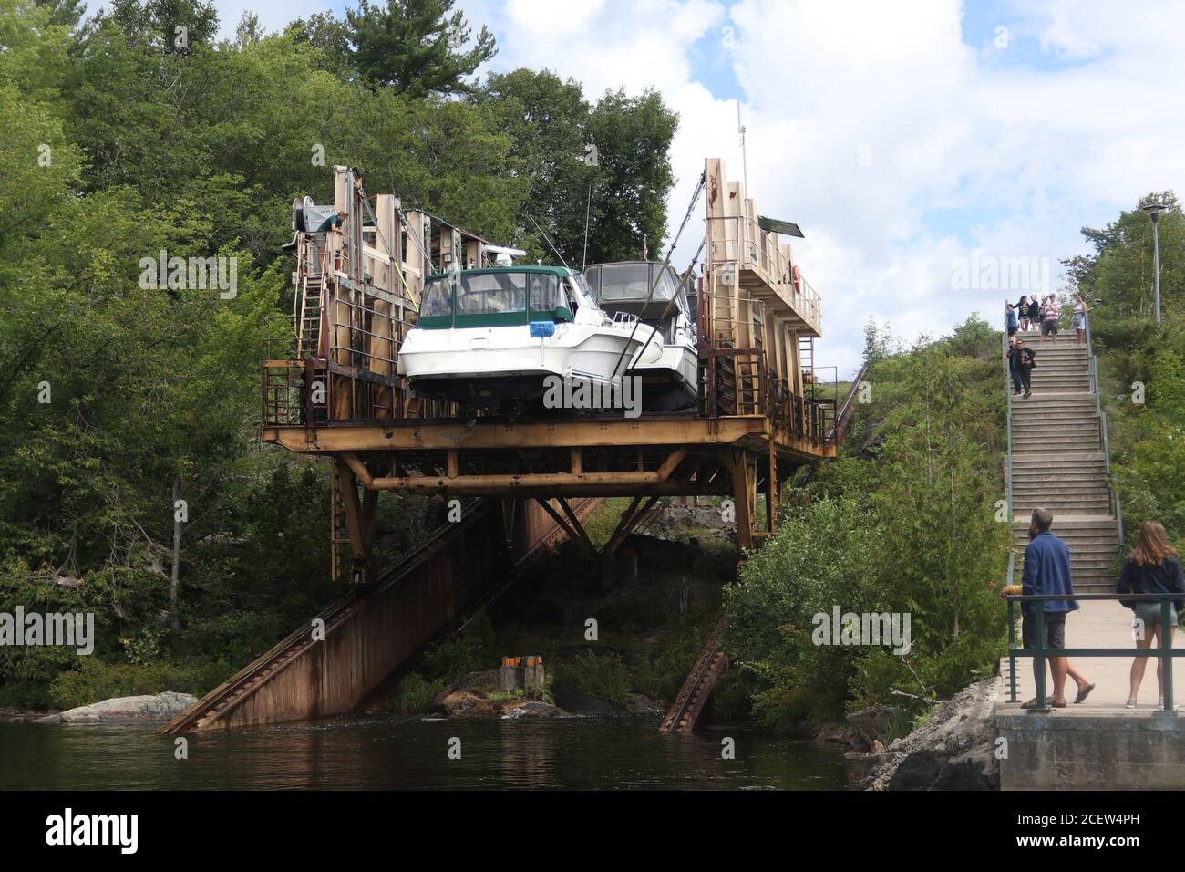 Big Chute Marine Railway at Big Chute Ontario Stock Photo - Alamy