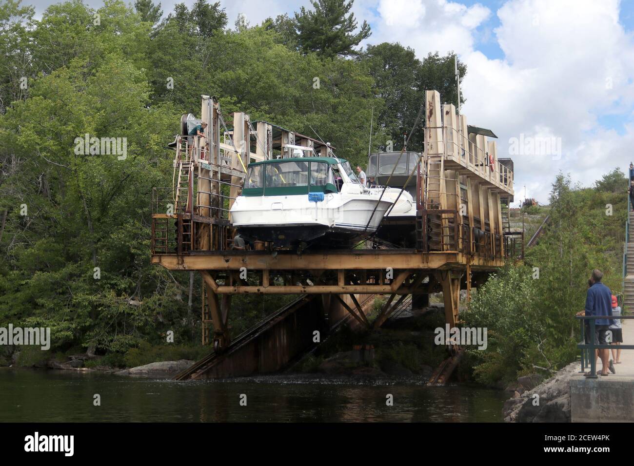 Big Chute Marine Railway at Big Chute Ontario Stock Photo - Alamy