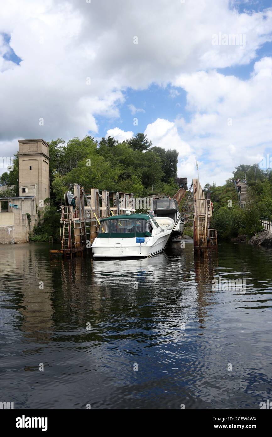 Big Chute Marine Railway at Big Chute Ontario Stock Photo - Alamy