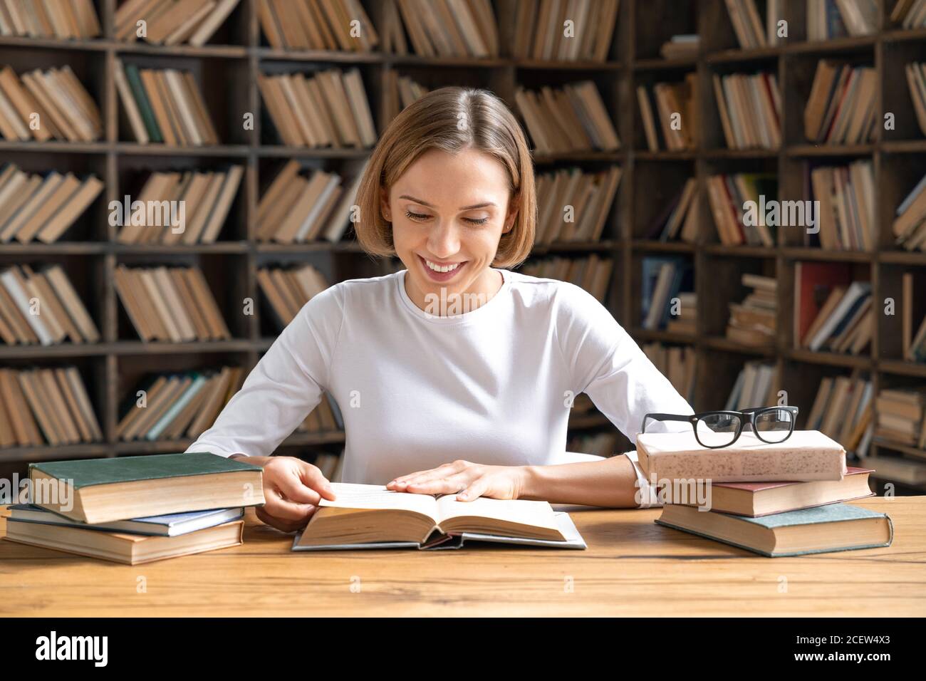 Young student books preparing hi-res stock photography and images - Alamy