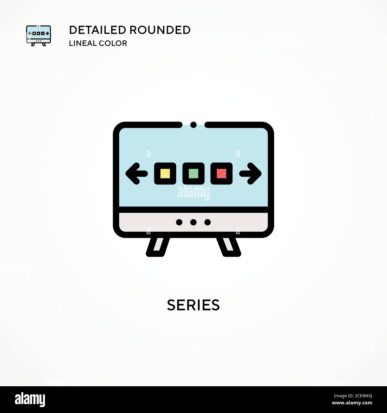 Series vector icon. Modern vector illustration concepts. Easy to edit ...