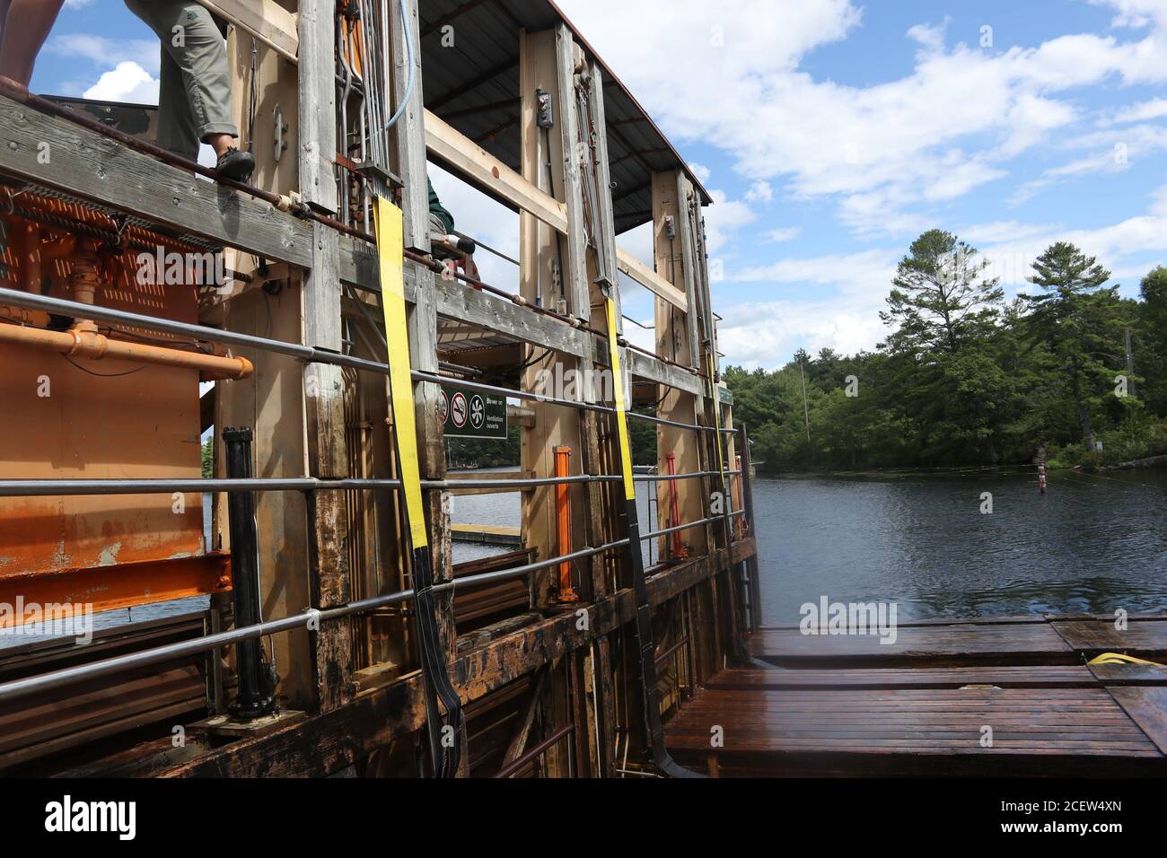Big Chute Marine Railway at Big Chute Ontario Stock Photo - Alamy