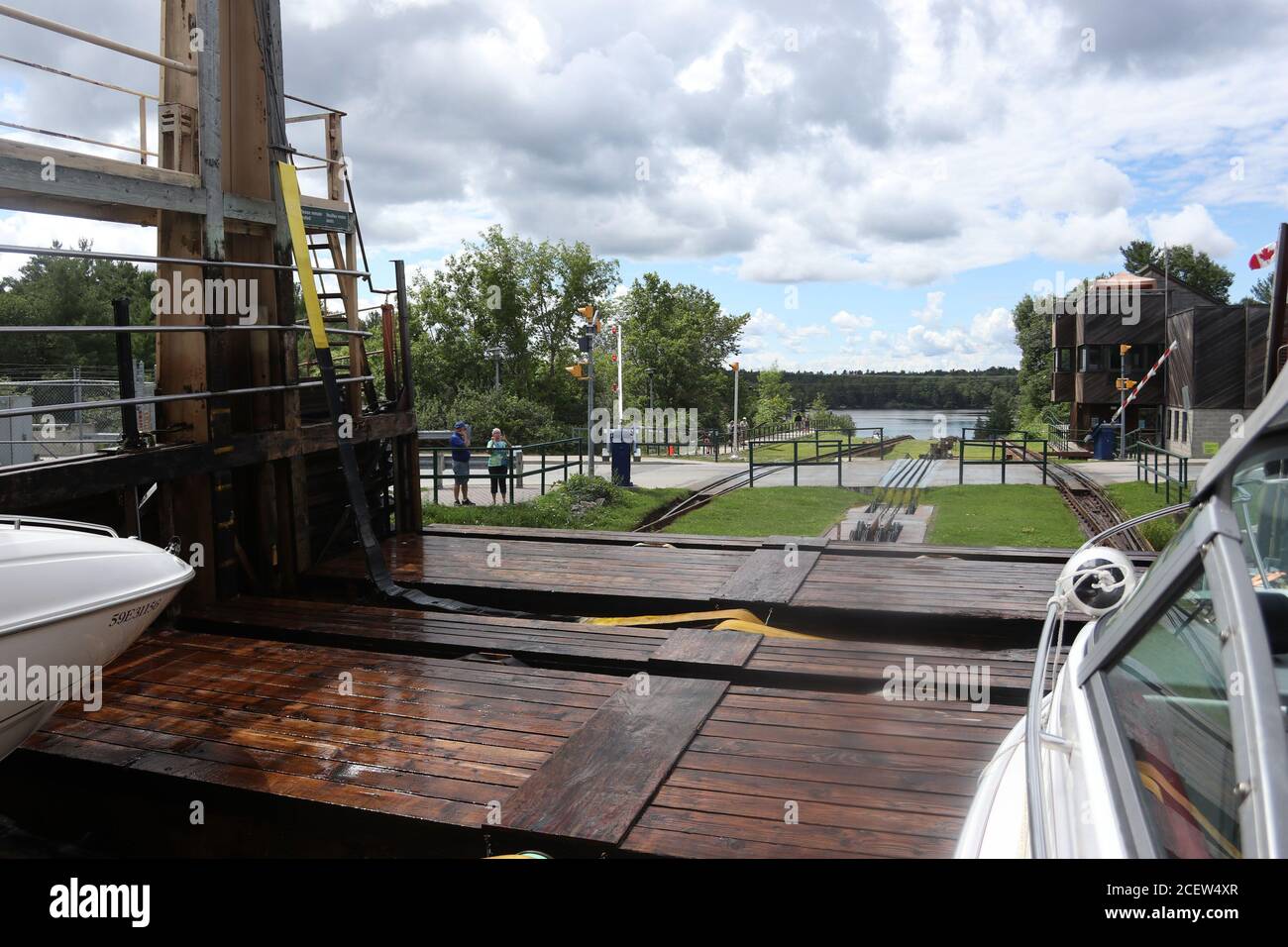 Big Chute Marine Railway at Big Chute Ontario Stock Photo - Alamy