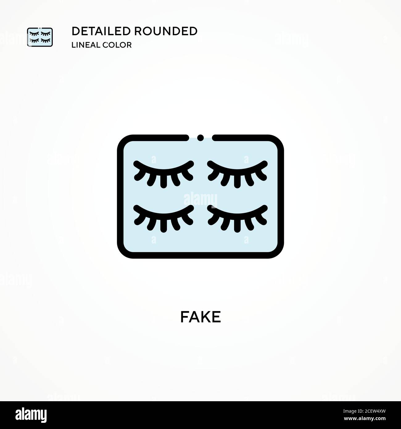 Fake vector icon. Modern vector illustration concepts. Easy to edit and ...