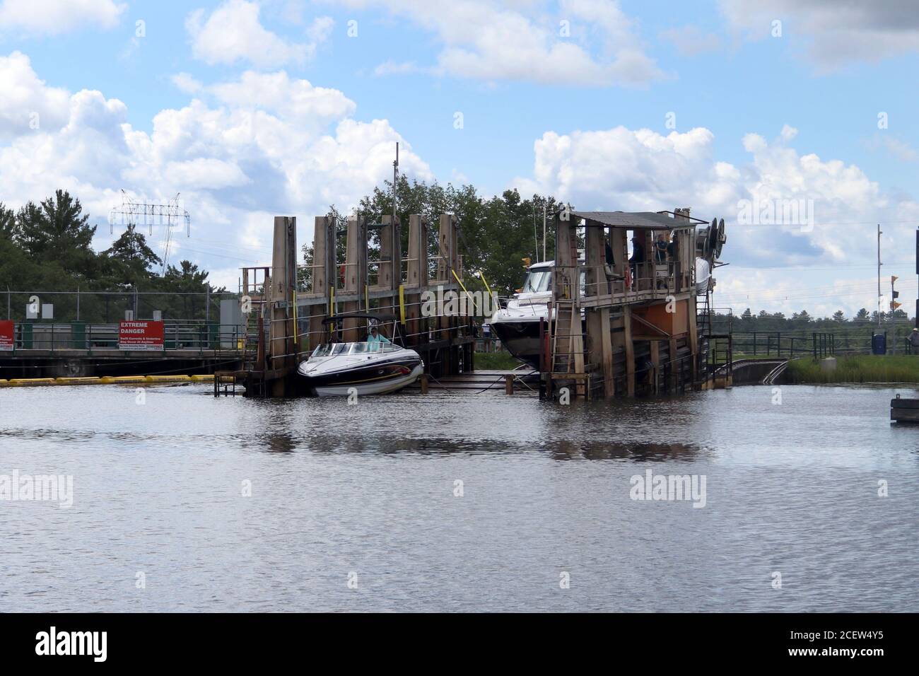 Big Chute Marine Railway at Big Chute Ontario Stock Photo - Alamy