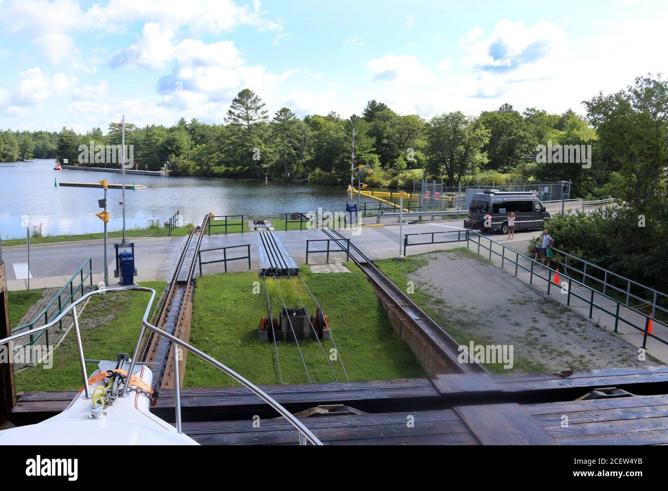 Big Chute Marine Railway at Big Chute Ontario Stock Photo - Alamy