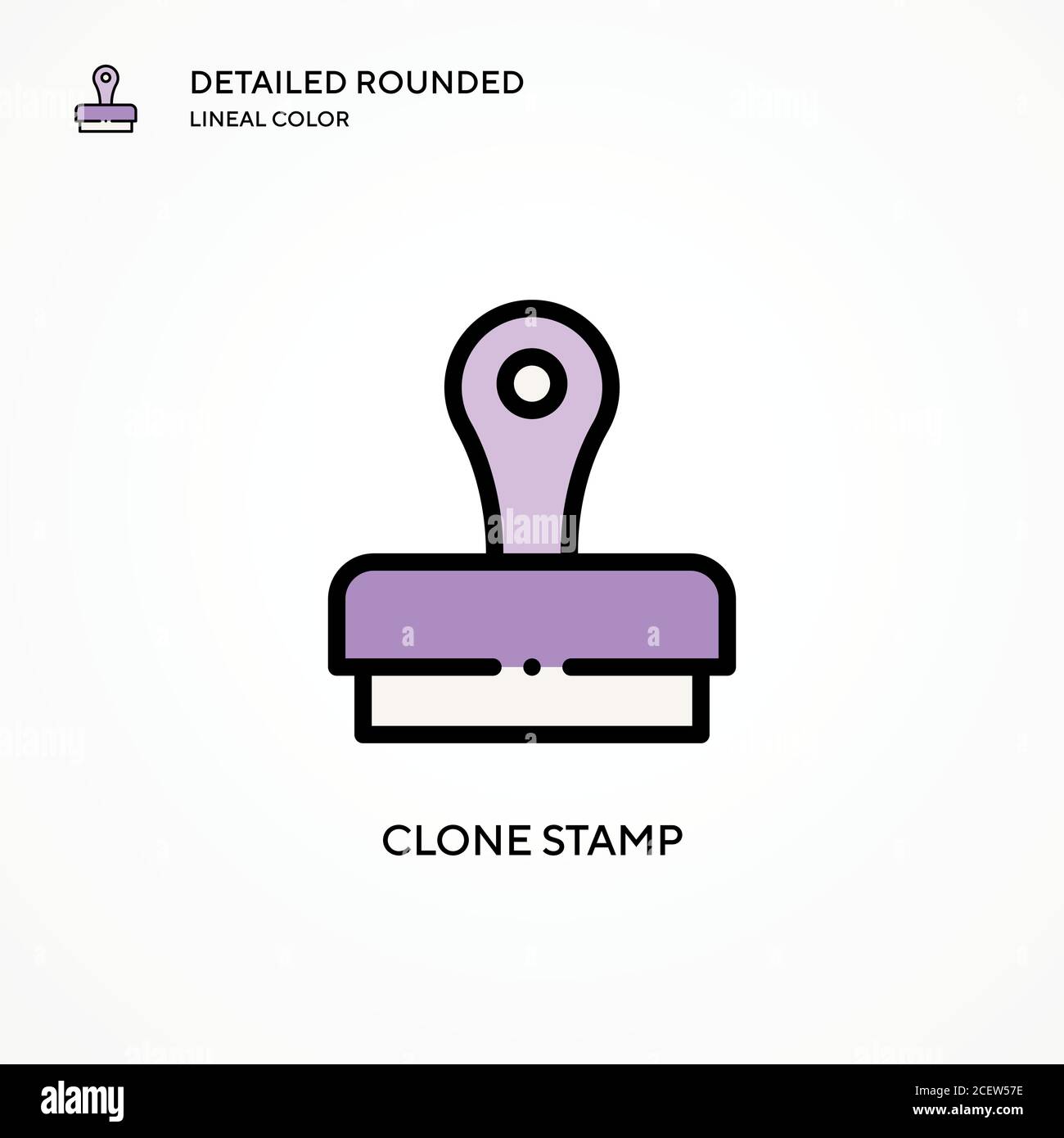 Clone stamp vector icon. Modern vector illustration concepts. Easy to ...