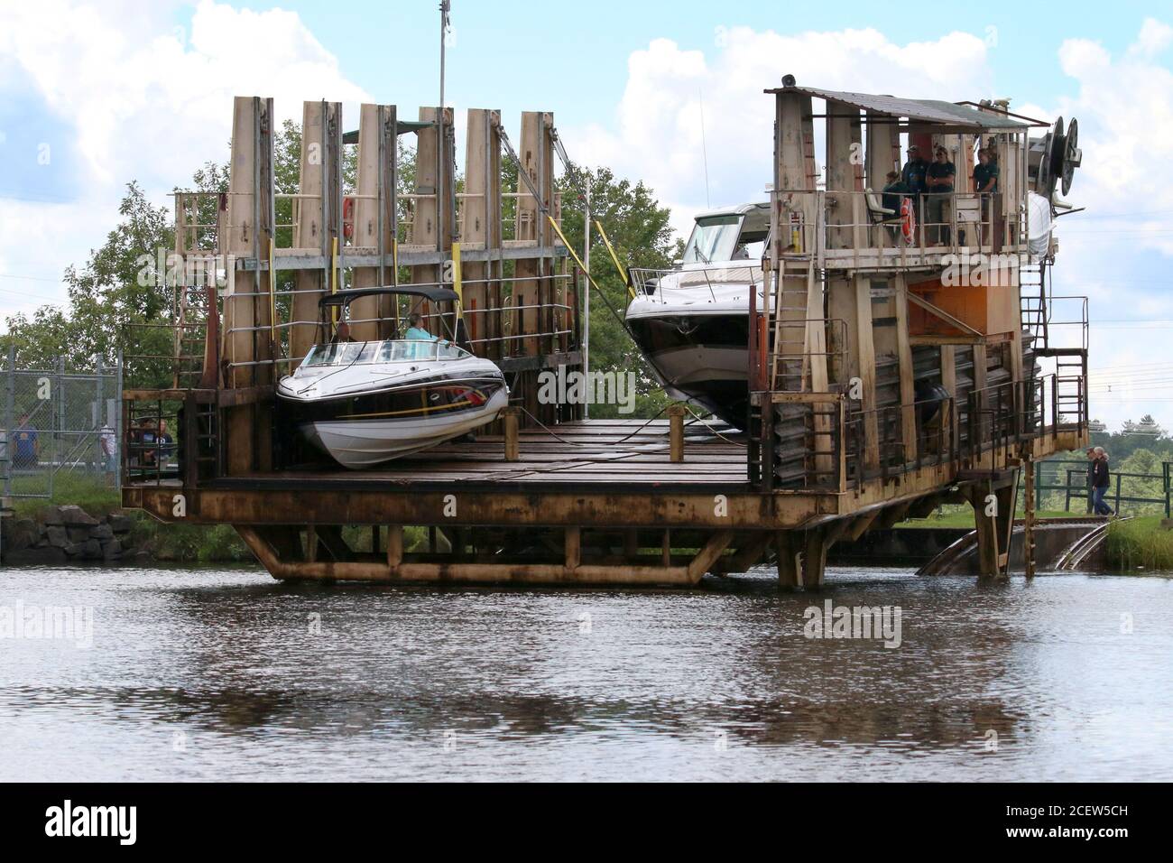 Big Chute Marine Railway at Big Chute Ontario Stock Photo - Alamy