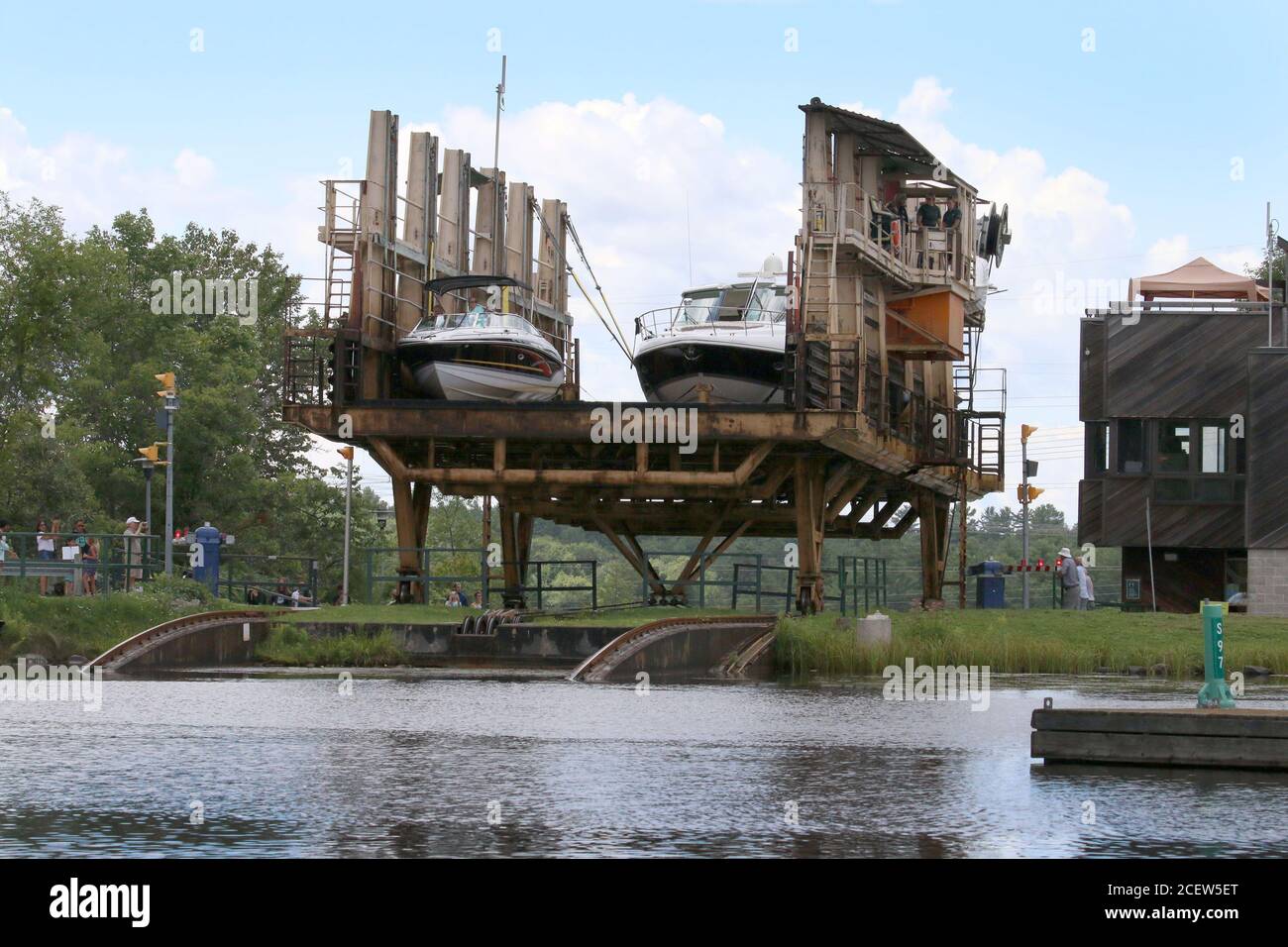 Big Chute Marine Railway at Big Chute Ontario Stock Photo - Alamy