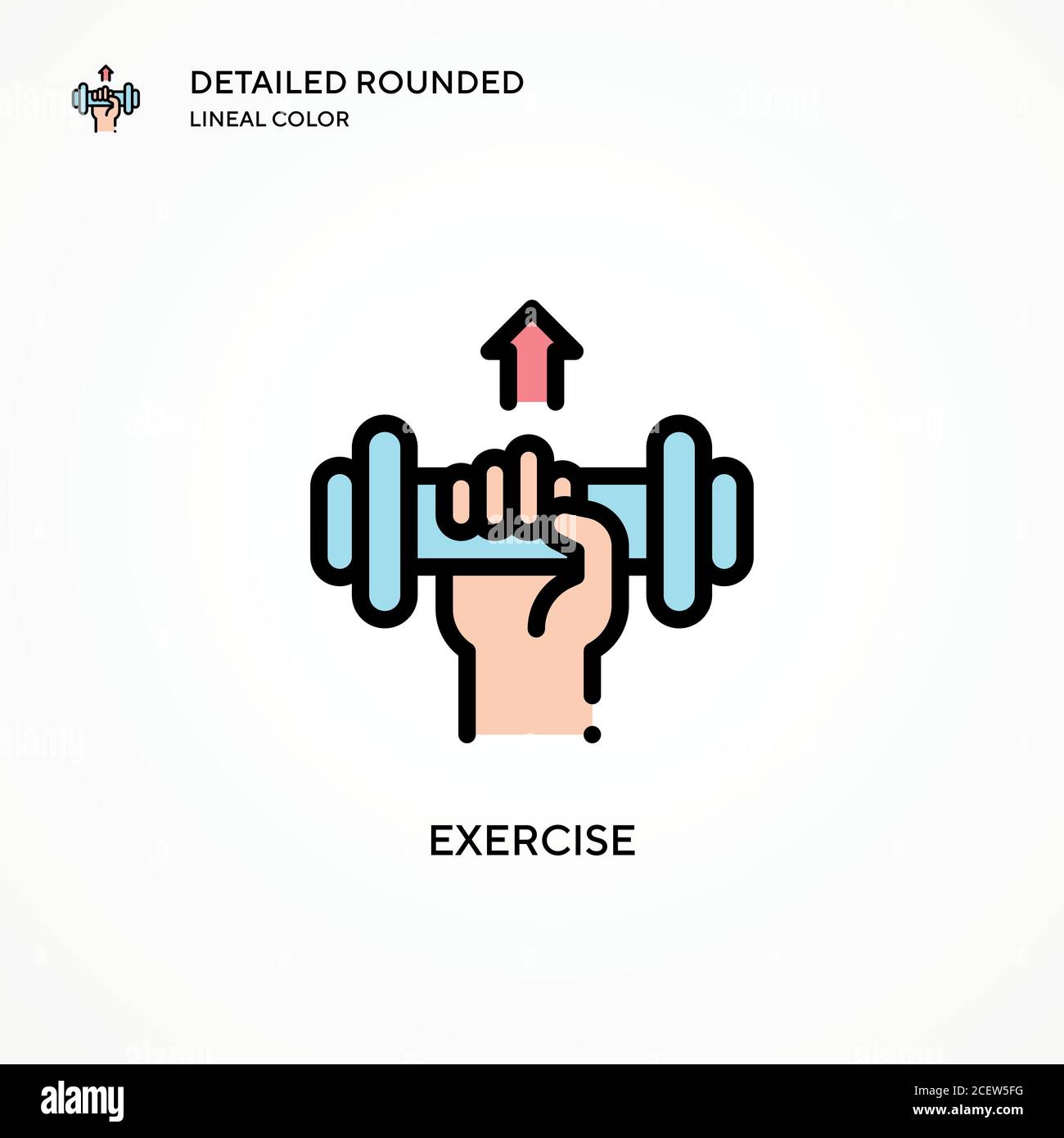 Exercise vector icon. Modern vector illustration concepts. Easy to edit ...