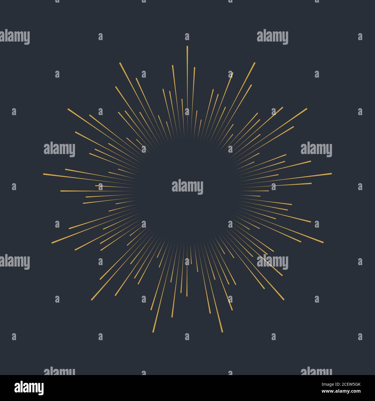 Hand drawn sunbursts hi-res stock photography and images - Alamy