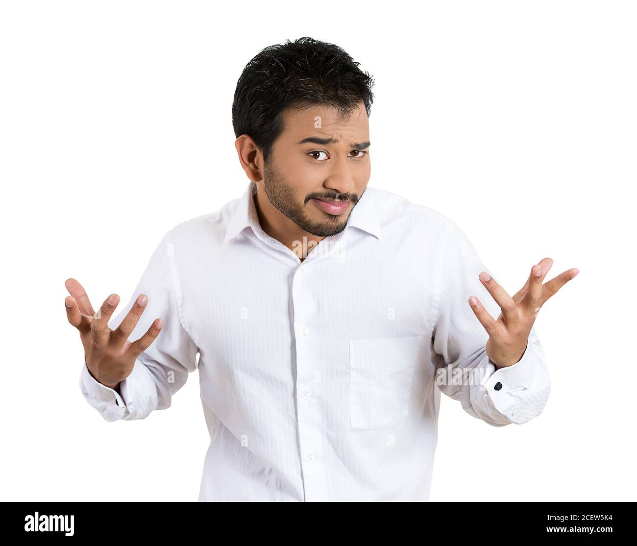 Annoyed young man beard Cut Out Stock Images & Pictures - Alamy