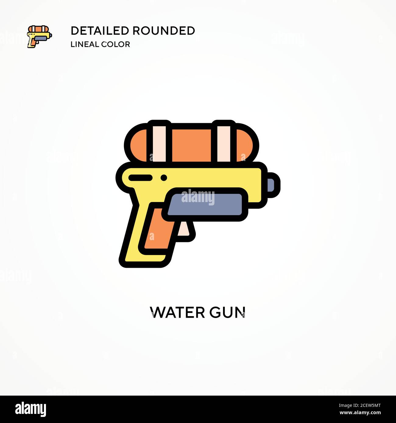 Water gun vector icon. Modern vector illustration concepts. Easy to ...