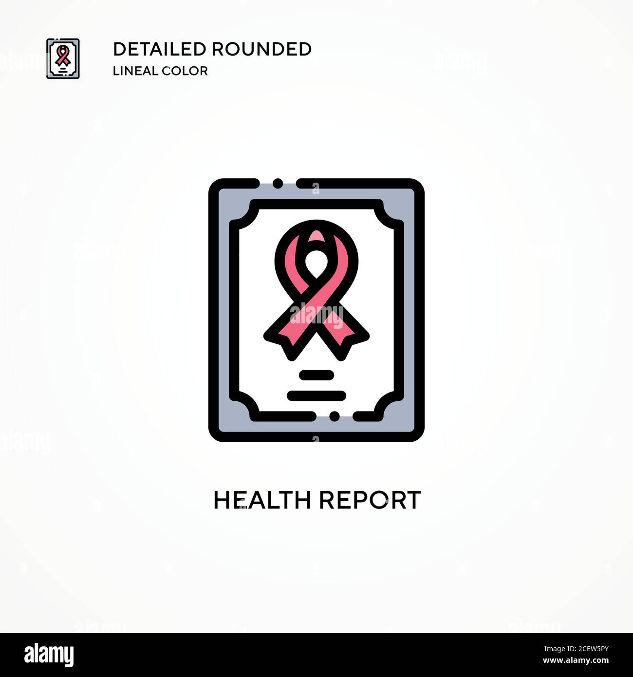Health report vector icon. Modern vector illustration concepts. Easy to ...