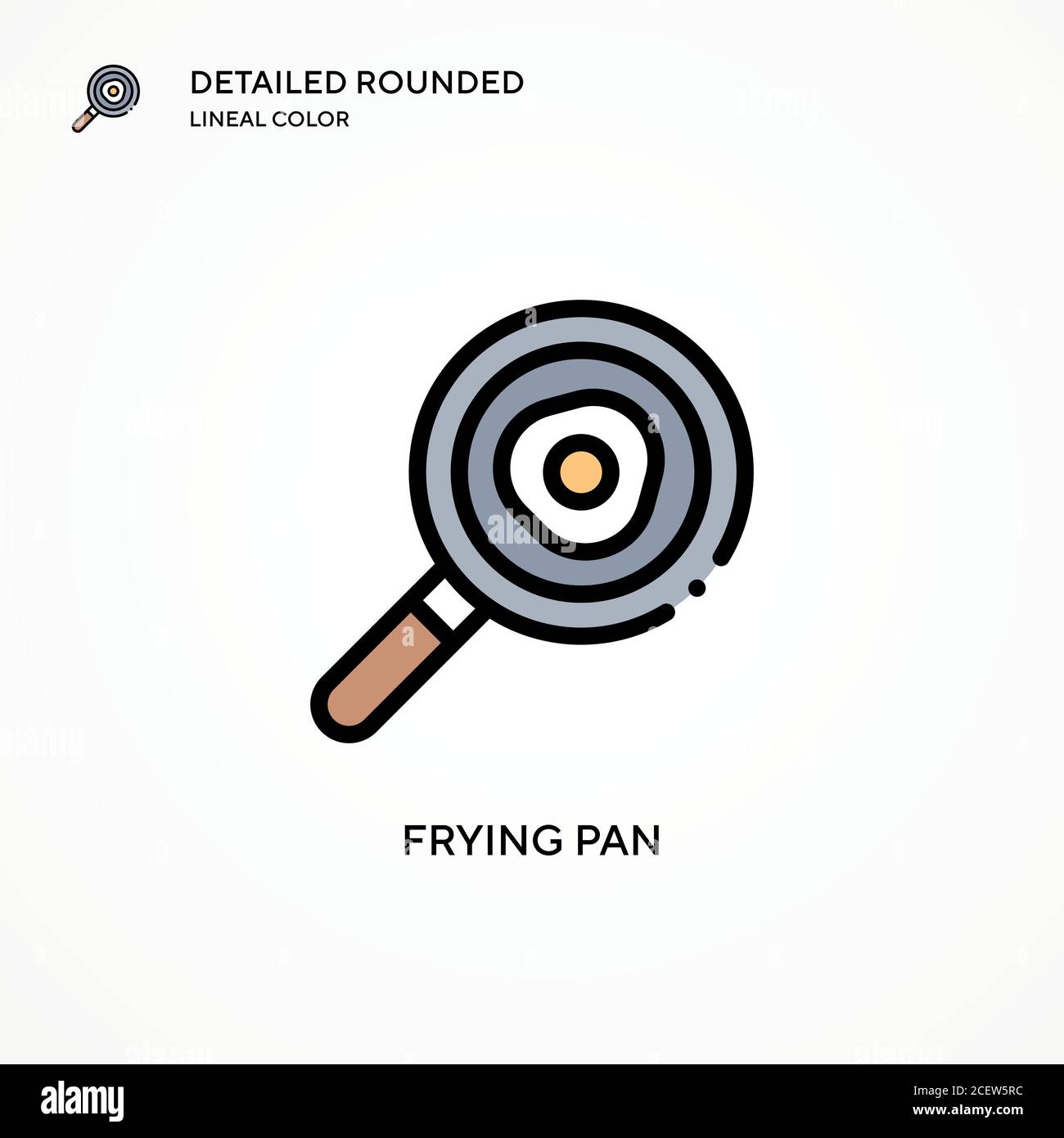 Frying pan vector icon. Modern vector illustration concepts. Easy to ...