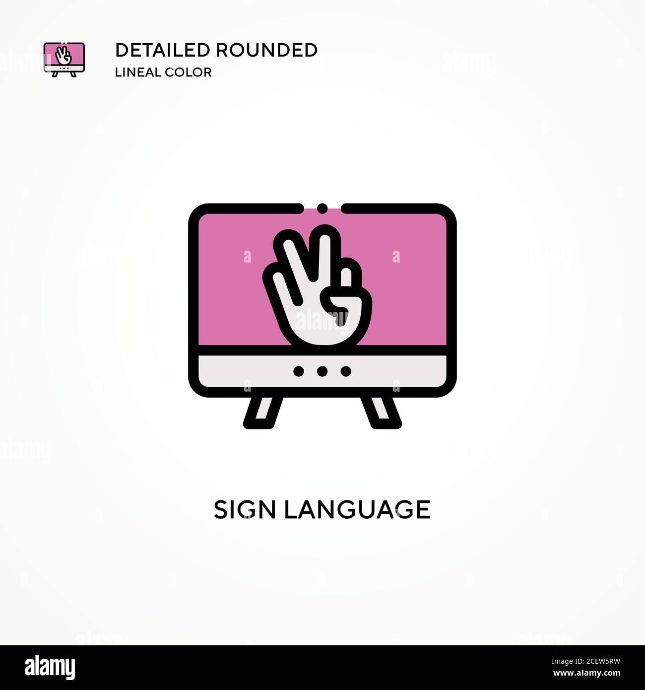 American sign language and child Cut Out Stock Images & Pictures - Alamy