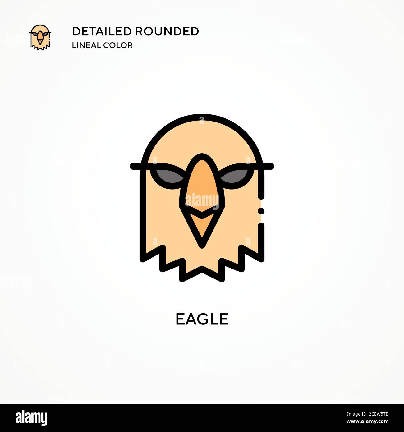 Eagle vector icon. Modern vector illustration concepts. Easy to edit ...