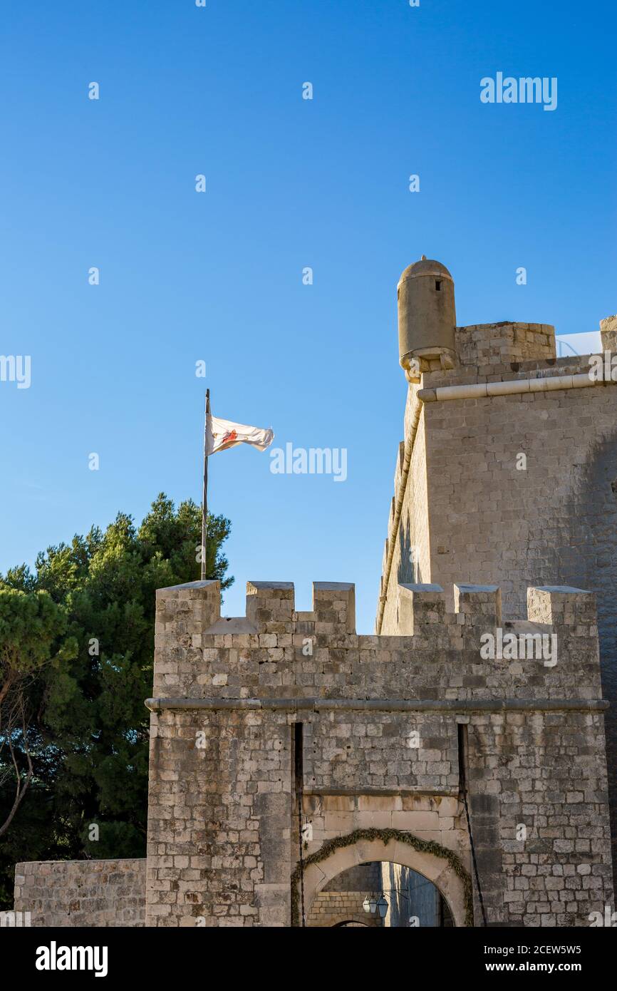 Old town dubrovnik flag hi-res stock photography and images - Alamy