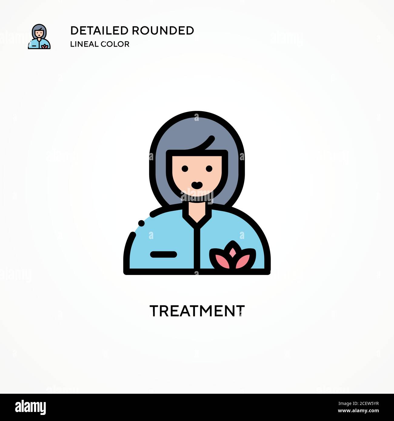 Treatment vector icon. Modern vector illustration concepts. Easy to ...