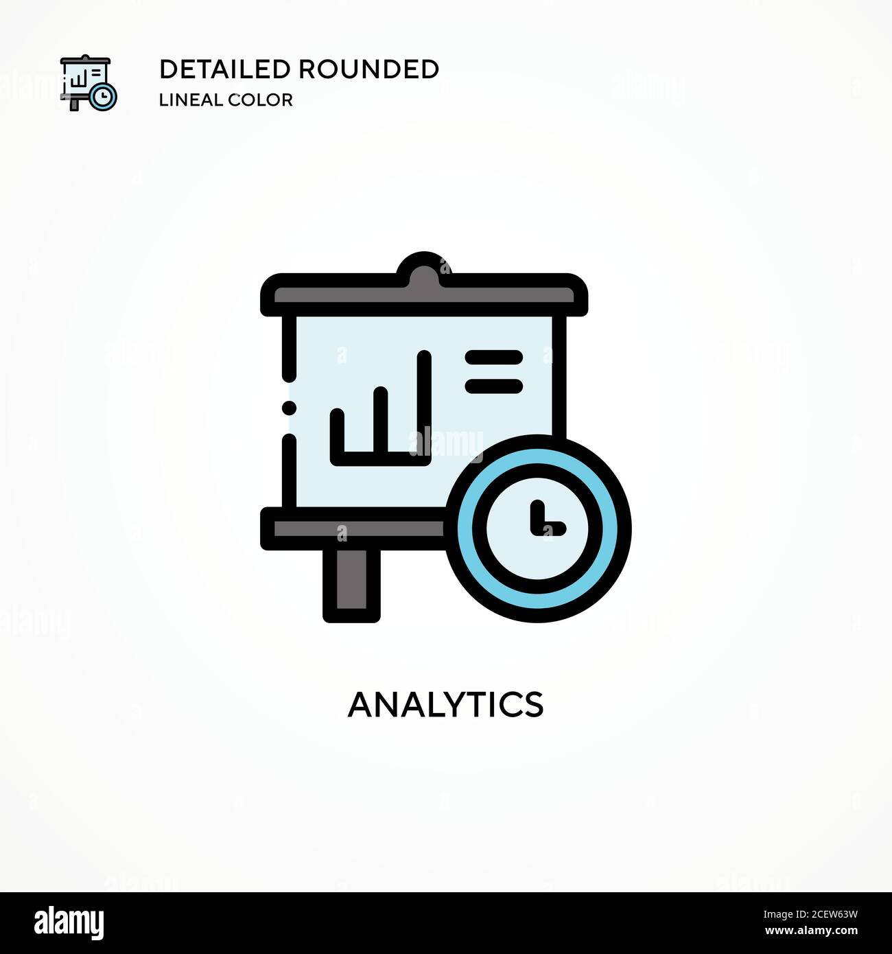 Analytics vector icon. Modern vector illustration concepts. Easy to ...