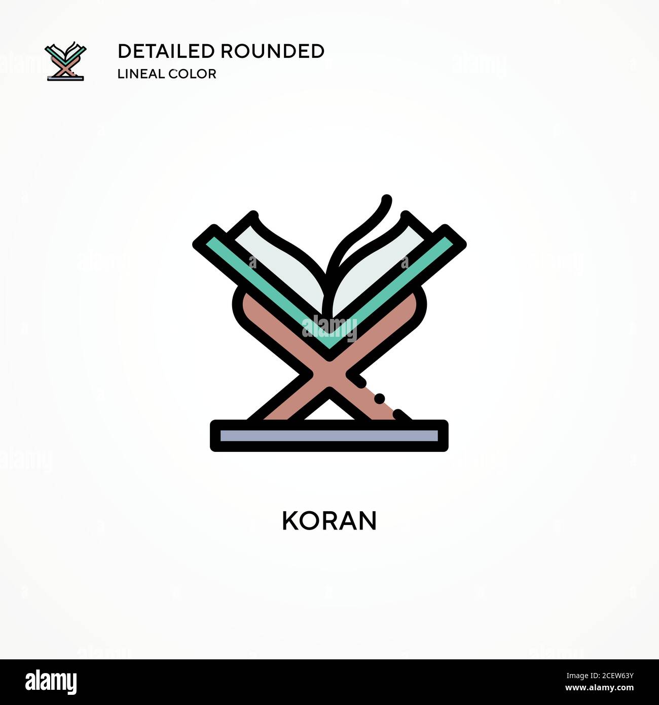 Koran vector icon. Modern vector illustration concepts. Easy to edit ...