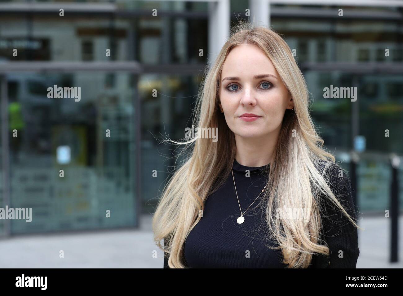 Lissie Harper, the widow of Pc Andrew Harper, outside the Home Office ...
